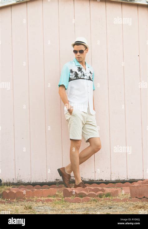 High Fashion Male Modeling Outdoors