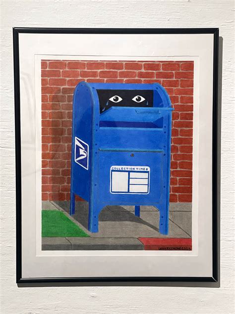 Mailbox Fire Hydrant Flower 33 Corey Walker 16 X 20 Almost Real Things