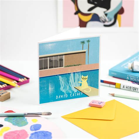 David Catney Cat Artist Card Niaski