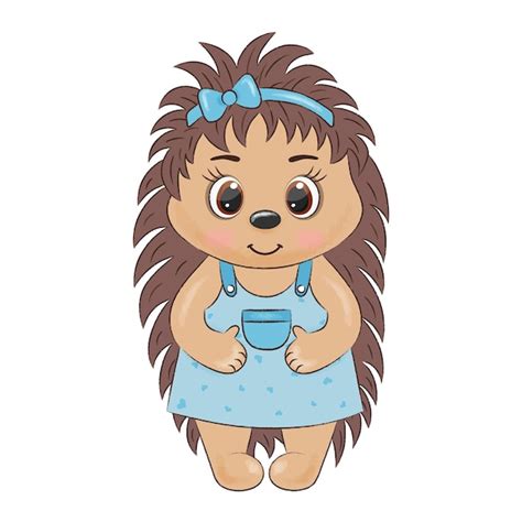 Premium Psd Cute Hedgehog