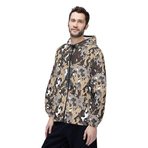 Dixie Camo Windbreaker Jacket For Outdoor Adventure Rainy Days Hiking