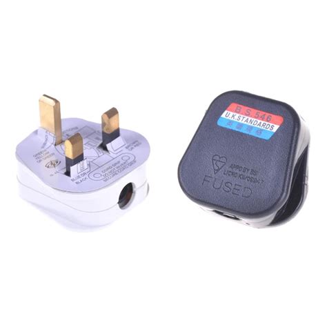 3 Pin Uk Mains Top Plug 13a 13 Amp Appliance Power Socket Fuse Adapter