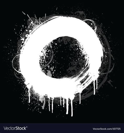 White Grunge Ring Effect Royalty Free Vector Image