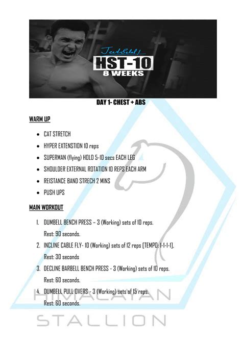 Solution 8 Week Workout Plan For Building Muscles Hst 10 Program