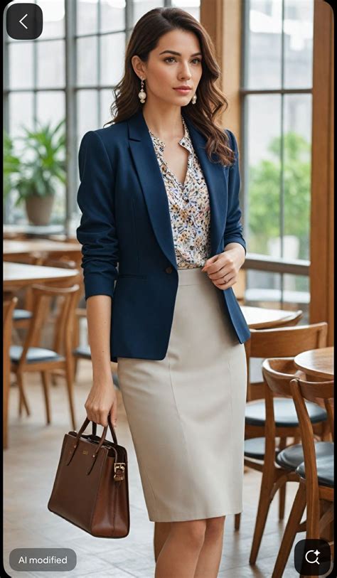 Formal Skirt Outfit Office Wear Office Outfits Women Skirt Suit