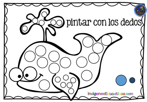 Fichas Para Pintar Con Los Dedos Imagenes Educativas