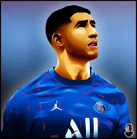 Achraf Hakimi Vector Art Movie Posters Poster