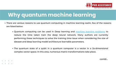 Quantum Machine Learning Is All You Need Phd Assistancepdf