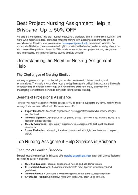 Best Nursing Assignment Help Australia By Assignment Samples Issuu