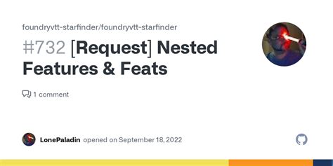 Request Nested Features And Feats · Issue 732 · Foundryvtt Starfinderfoundryvtt Starfinder