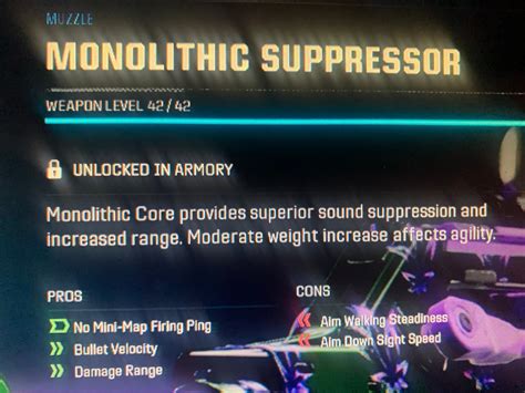 Call Of Duty Black Ops 7 Anyone Know Why The Monolithic Suppressor Is