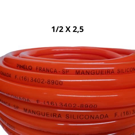 Mangueira Jardim Siliconada Antitorção 25 Metros Laranja Madeiramadeira