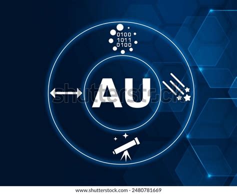 Au Acronym Astronomical Unit Unit Length Stock Illustration 2480781669