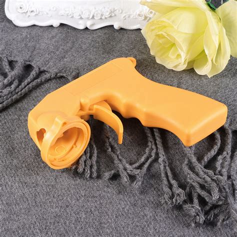 Adaptador De Pulverización De Plástico Portátil Para Pintura Automotriz Lata De Aerosol Negro