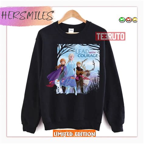 Cool Art Anna Elsa And Friends Courage Frozen Shirt Hersmiles