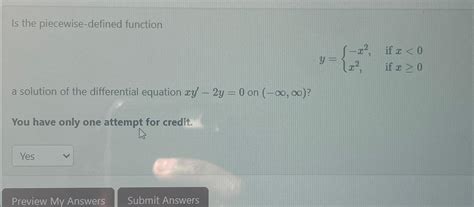 Solved Is The Piecewise Defined