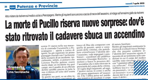 La Morte Di Pucillo Riserva Nuove Sorprese DovÈ Stato Ritrovato Il