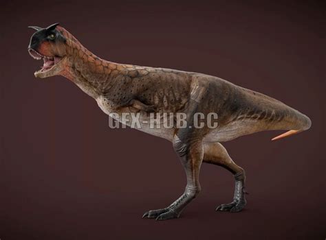 Pbr Game 3d Model Carnotaurus 3dsky Decor Helper