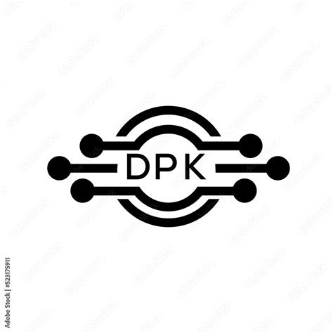 Dpk Letter Logo Dpk Best White Background Vector Image Dpk Monogram