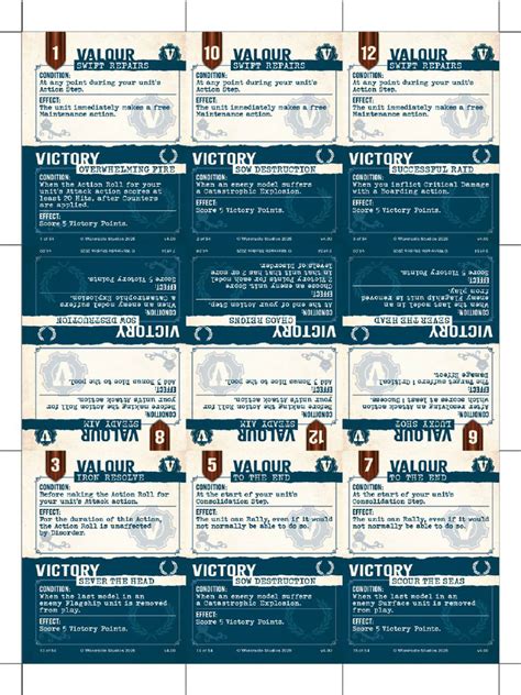 Printable A4 Victory Valour Pdf