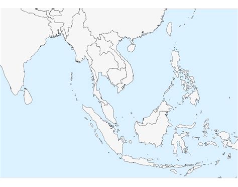 Southeast Asia Countries Practice Map Quiz — Printable Worksheet