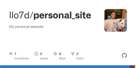 Github Llo7dpersonalsite My Personal Website
