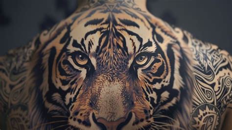 Free Tiger Tattoo Back Image Tattoo Tiger Back Download At Stockcake