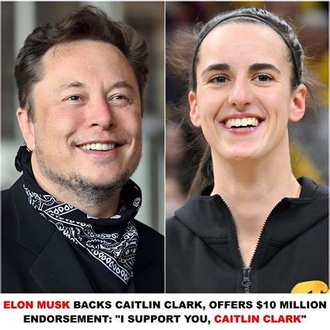 Beate Elon Musk Backs Caitlin Clark With 10 Million Endorsement