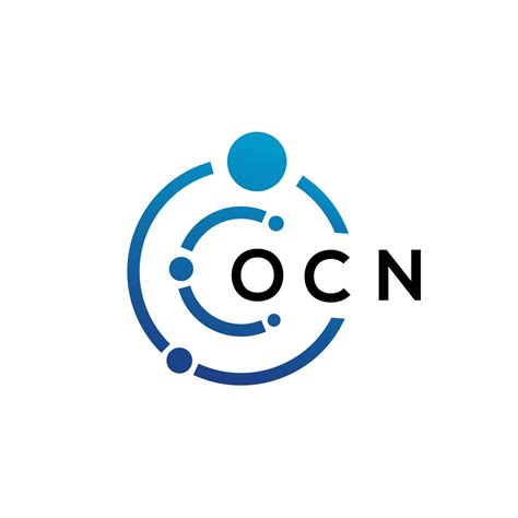 Ocn Letter Technology Logo Design On White Background Ocn Creative