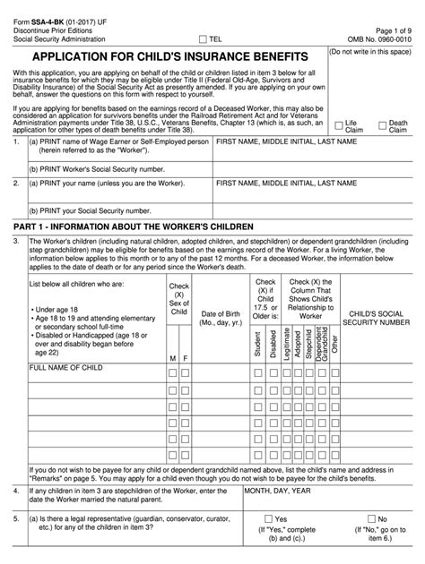 2017 2026 Form Ssa 4 Bk Fill Online Printable Fillable Blank Pdffiller