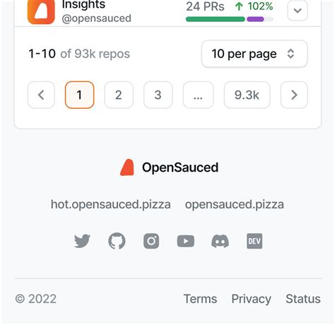 Design App Footer Issue Open Sauced App GitHub