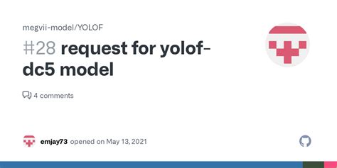 Request For Yolof Dc5 Model · Issue 28 · Megvii Modelyolof · Github
