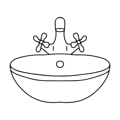 Sink Clipart Black And White