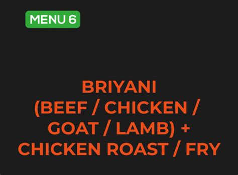 Menu 6 Bangladeshi Food Catering Bfc