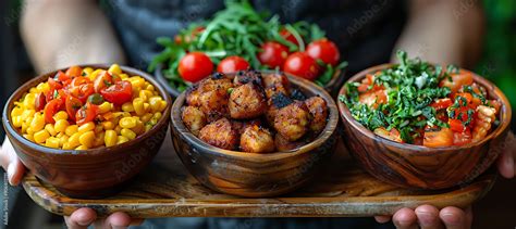 Balanced Meal Plan Featuring A Variety Of Healthy Foods Demonstrating