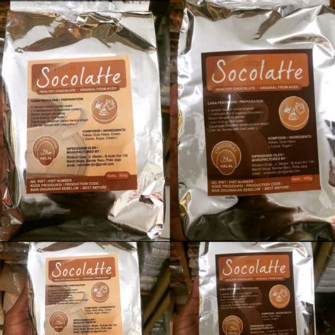 Jual Socolatte Bubuk Cokelat Aceh Original Creamer 400 G Shopee