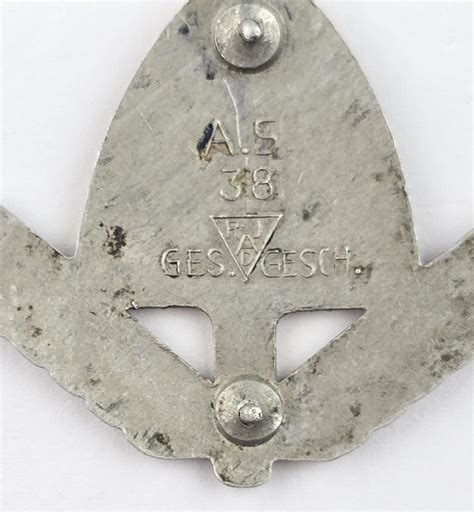 Ww2 German Rad Cap Badge Time Militaria