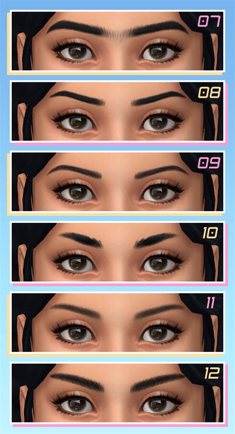 Sims 4 Eyebrows Maxis Match Vsaif