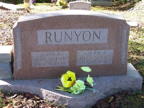 John Bogar Runyon 1908 1958 Mémorial Find A Grave
