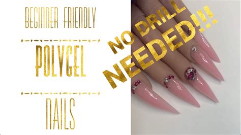 Beginner Friendly Polygel Nails At Home No Drill No Slip Solution Gershion Polygel Youtube