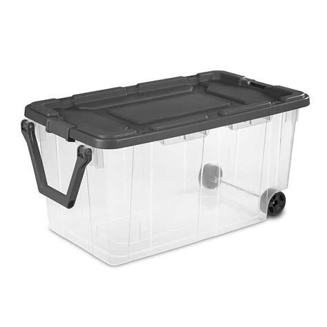 Sterilite 160 Qt Plastic Bins Latching Stackable Storage Tote With