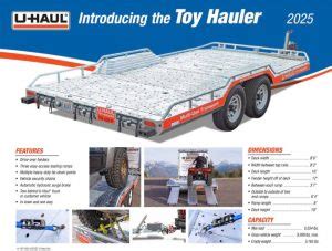 U Haul Introduces Toy Hauler For Trailering Cars And Trucks