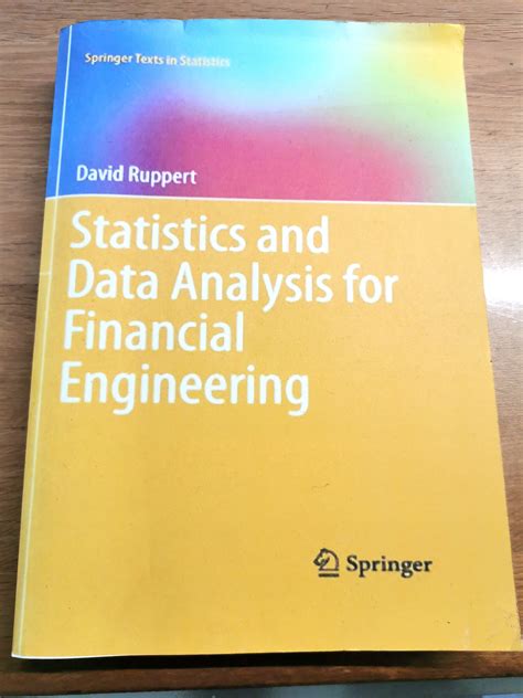Book Statistics And Data Analysis For Financial Engineering With R Examples Hobbies And Toys