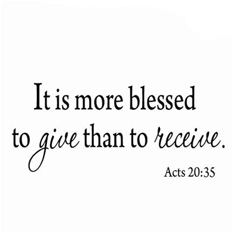 Vwaq It Is More Blessed To Give Than To Receive Wall Decal
