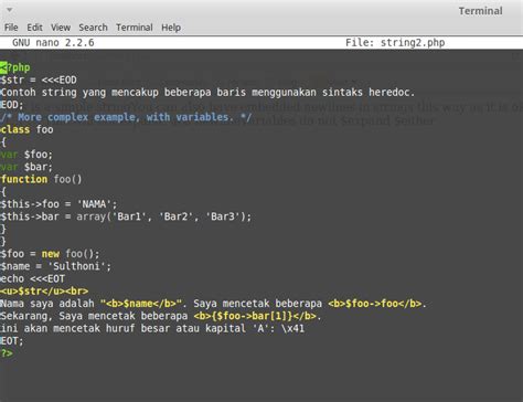 penanganan string dan tanggal pada php ~ achmad sulthoni blc telkom klaten