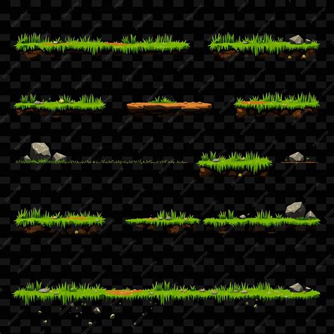 Pixel Grass Dirt Rocks Pebbles Lush Pixelated Grass With Earthy Tones