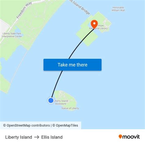 Ellis Island Statue Of Liberty Map