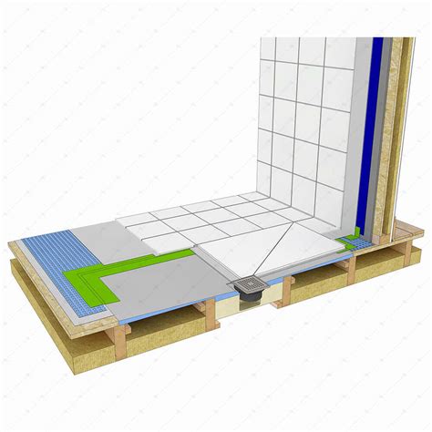 Dl404 Wet Room On Timber Floor Section Detail
