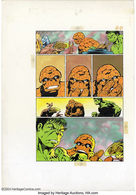 Bernie Wrightson Original Art For The Hulk And The Thing In The Lot