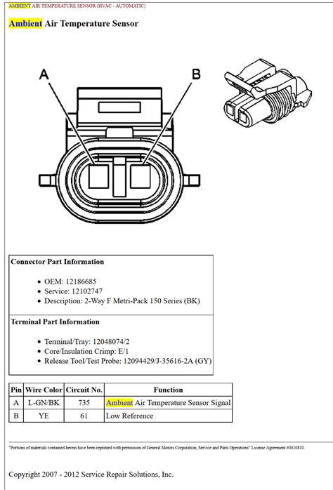 Ambient Temperature Sensor Wiring Diagram
